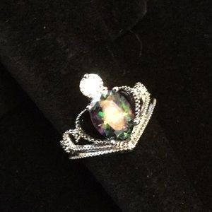 Miami Gems | Jewelry | Crown Ring Midnight Mystic Topaz Ring | Poshmark